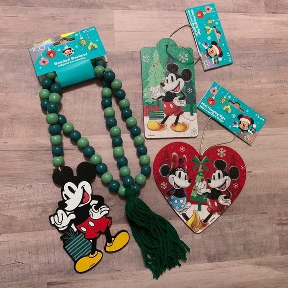 Disney | Holiday | Disney Mickey Mouse Christmas Beaded Garland And ...